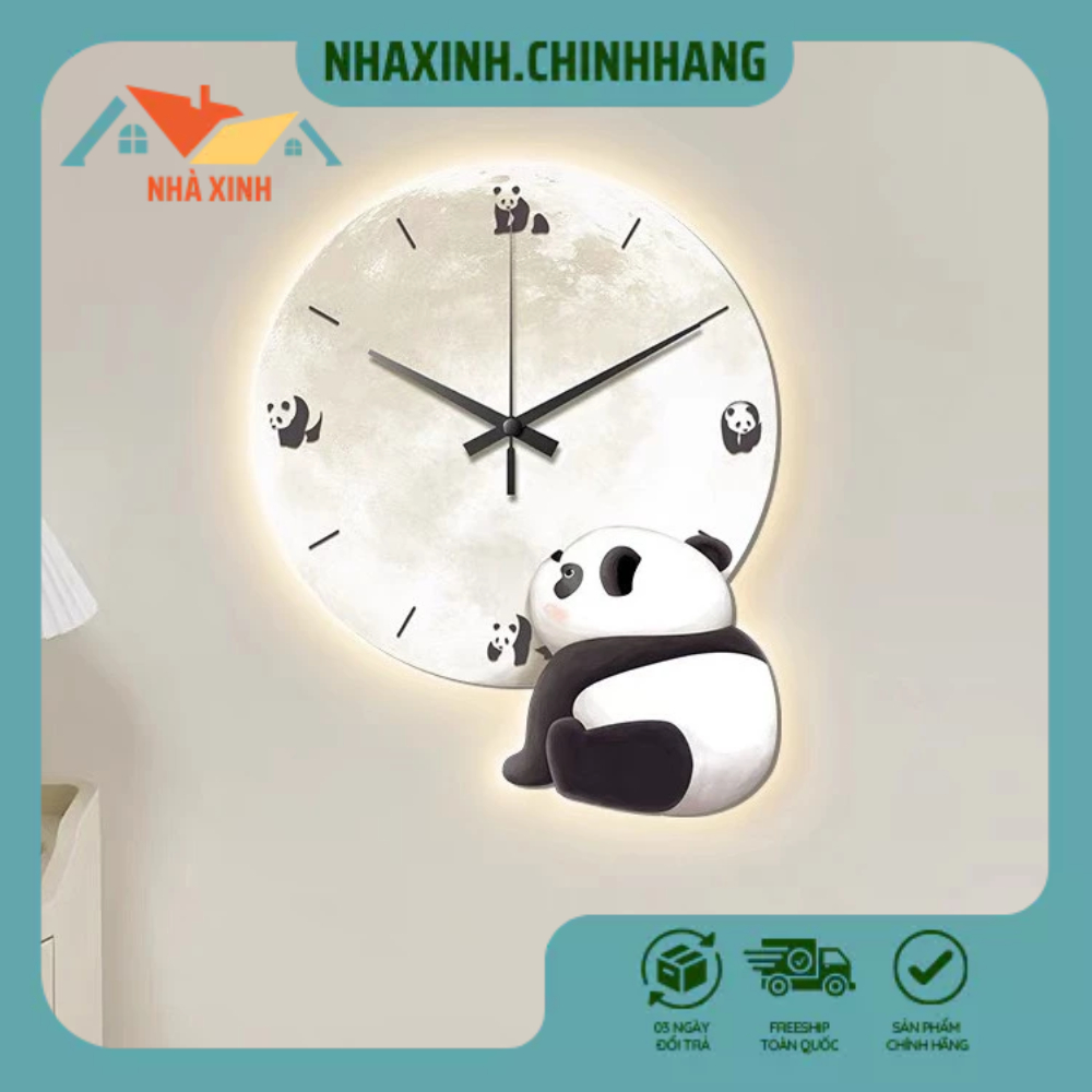 (H23)Panda Wall clock/decor clock/picture of GENUINE BEAUTIFUL HOUSE ...