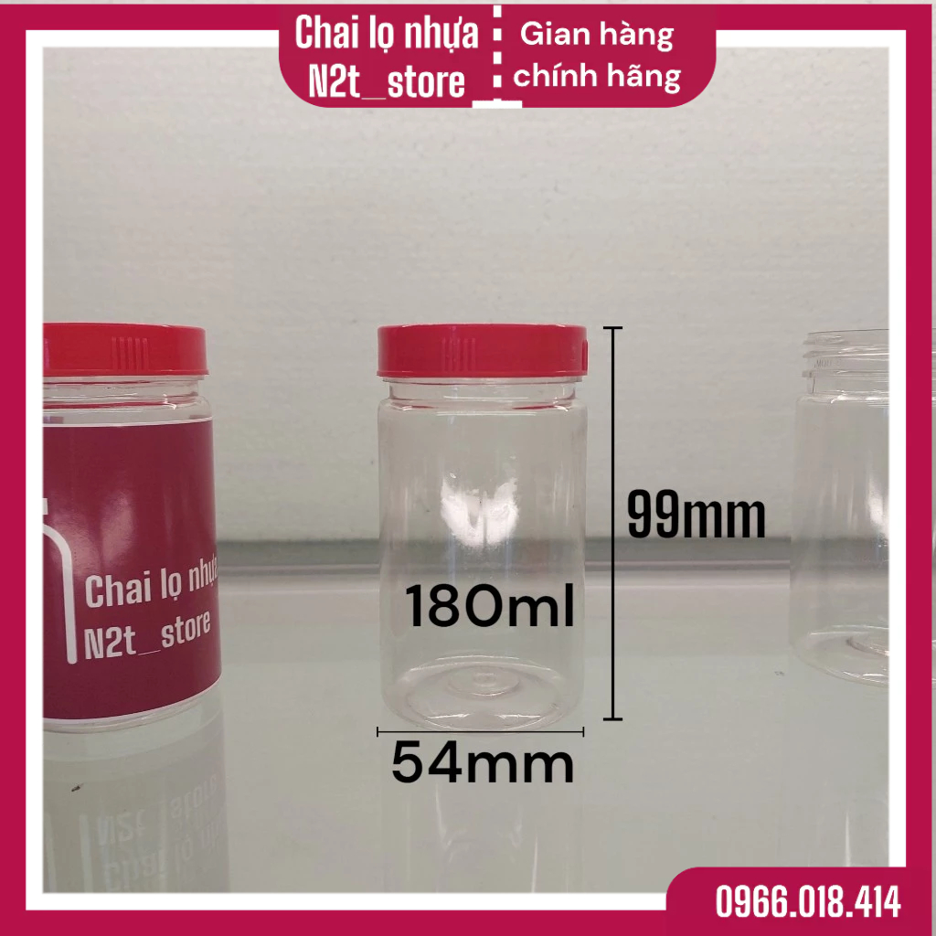 Transparent Empty Plastic Jar 180ml ~ 150 Grams Of PET Plastic (sl 10 Jars) | Shopee Malaysia