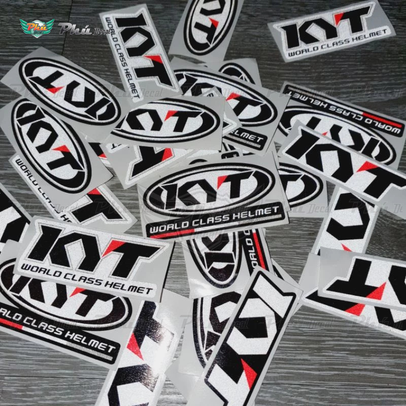 Regular KYT helmet logo stamp, 5 types of reflective | Shopee Malaysia