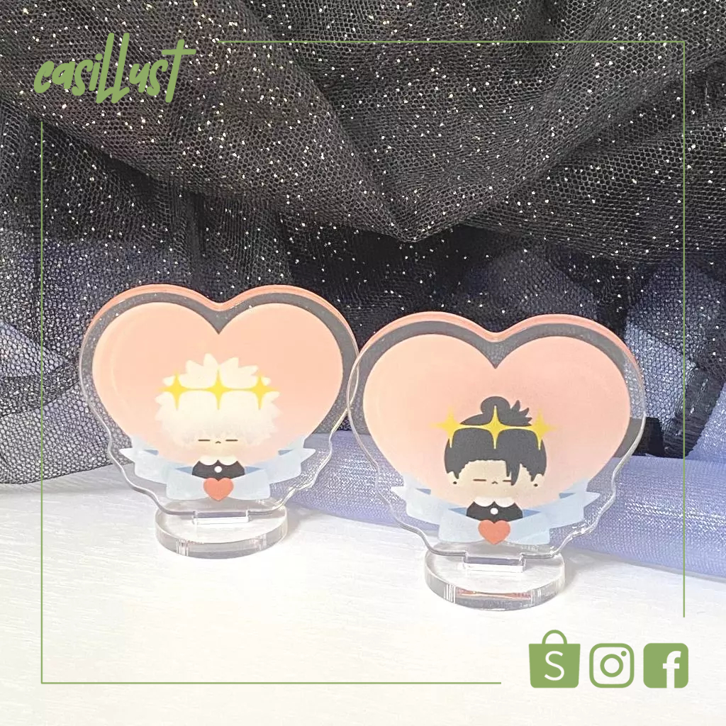 Standee Gojo & Geto JJK 5cm (with sticker of the same model) | Shopee ...