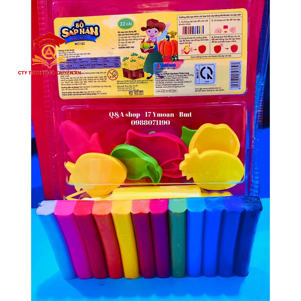 Colokit Thien Long MCT-C01/DO SOLID WAX, SOIL AND MOLD SET | Shopee ...