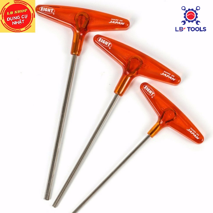 Eight Japanese T-shaped hexagon - Hexagonal T-shaped wrench sizes 018 ...