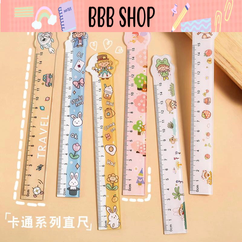 Cute Cartoon Student Ruler - Girl - Astronaut - Circus - Measuring Tool ...