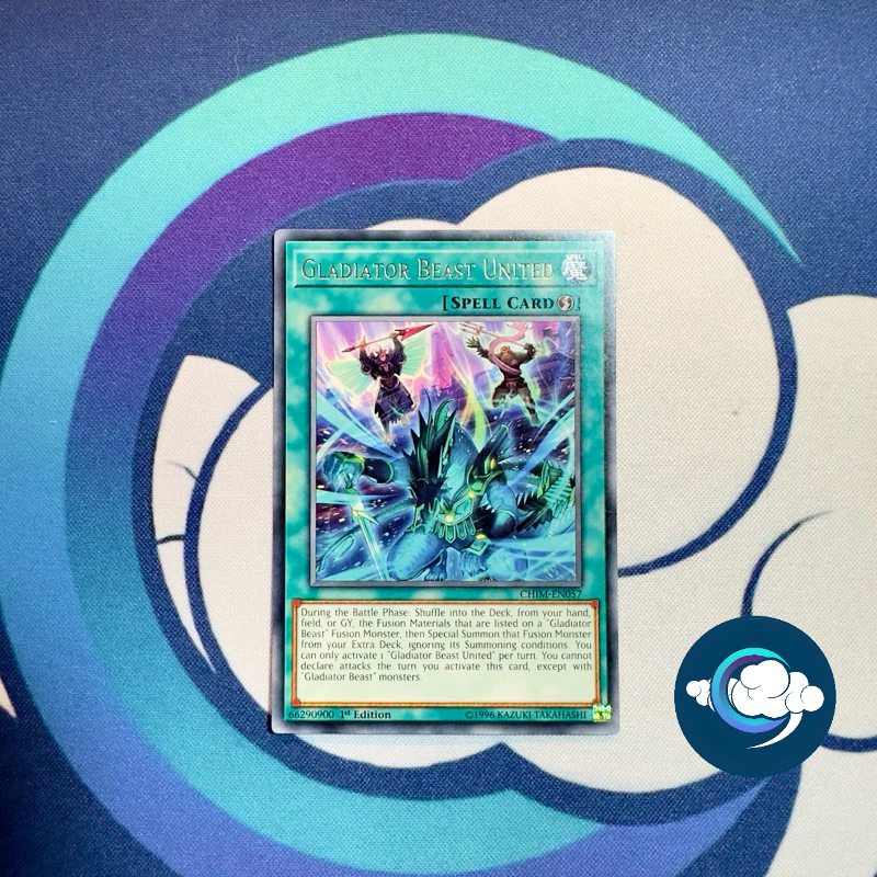 YugiOh! Game Card (UK) - CHIM-EN057: Gladiator Beast United; Rare | Shopee Malaysia