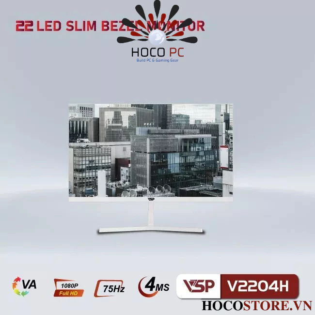 Screen 22" VSP V2204H FullHD 75Hz - HOCO PC | Shopee Malaysia