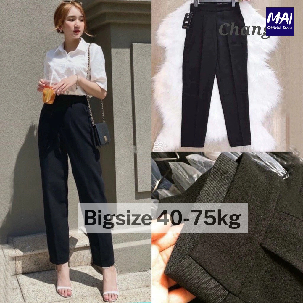 Chunky Waist Bagy Pants, Big size Women's Office Baggy Pants -TCS ...
