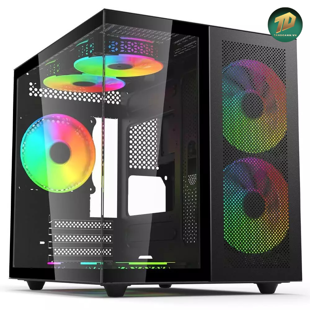 Infinity Cube computer Case – Micro-ATX Chassis (with 1 Kaze fan ...