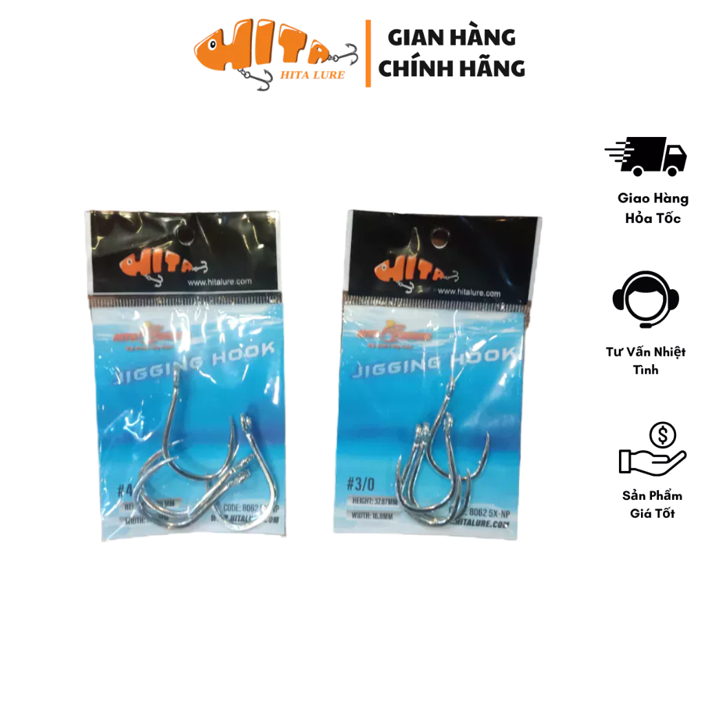 Durable buffalo hook jigging hook specializes in jig fishing for orange ...