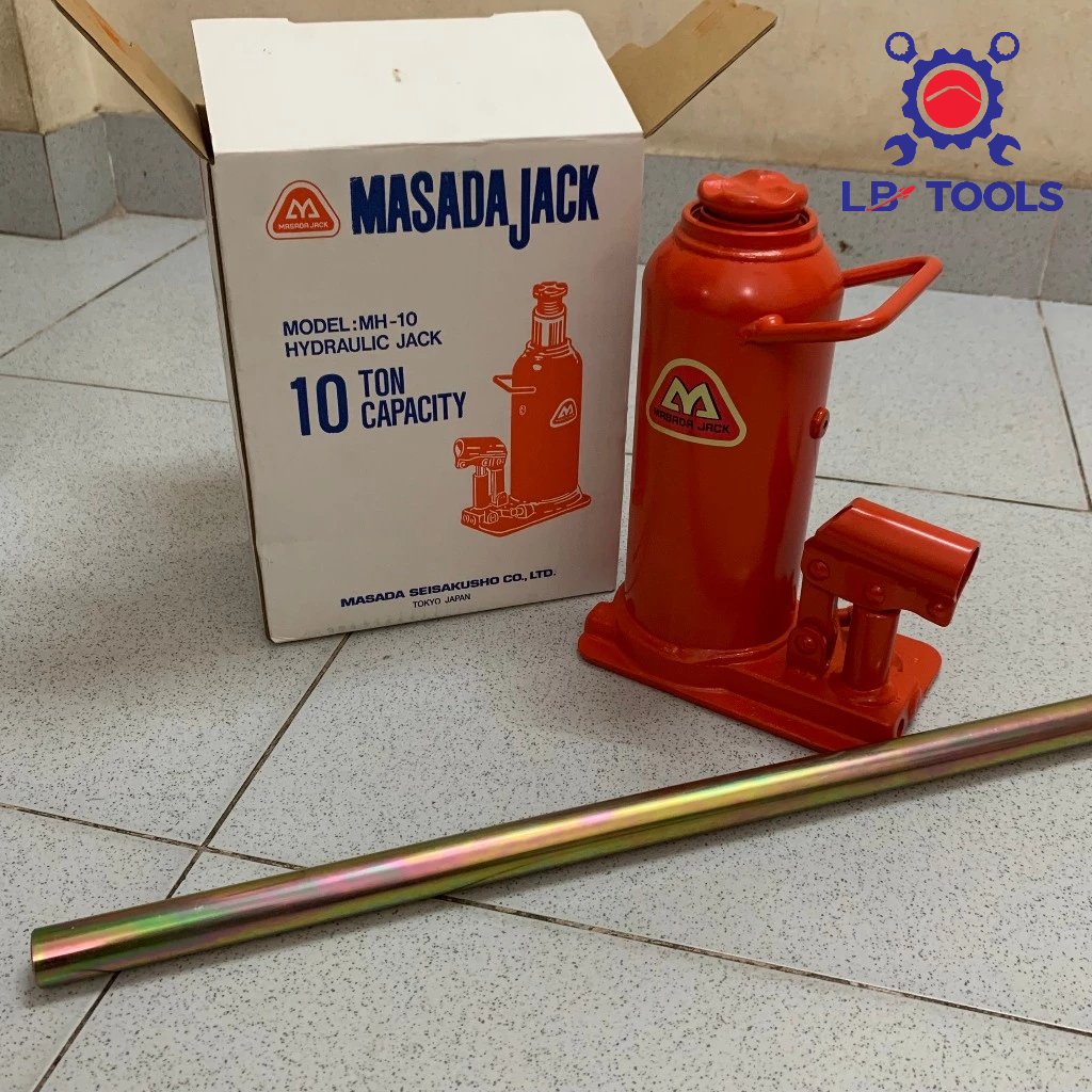 Japanese MASADA hydraulic jack MH-10 - Genuine 10 ton hydraulic jack ...