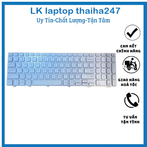 Dell Inspiron 15 7000 7537 Laptop Keyboard Silver ZIN With 100% NEW ZIN ...