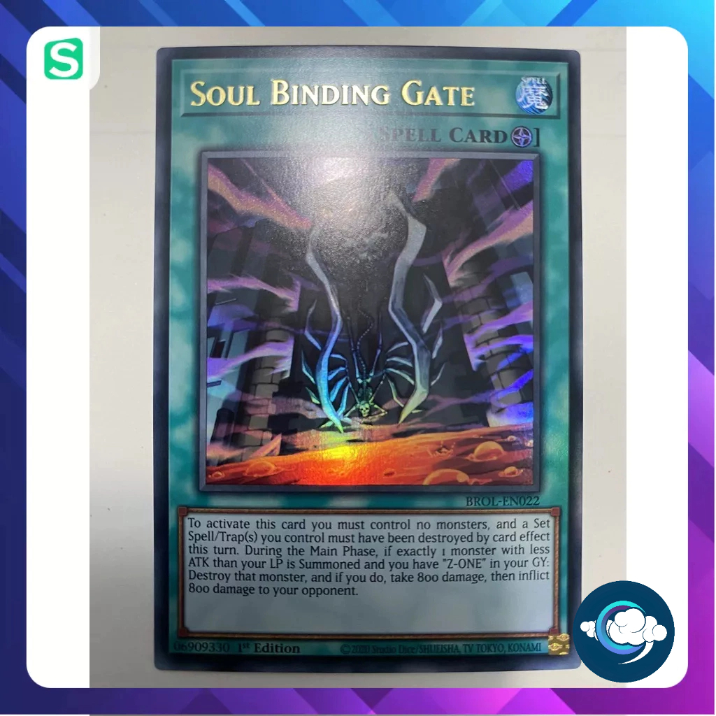 Yugioh Card! (UK) - Br-len022: SOUL BINDING GATE (ULTRA RARE) | Shopee ...