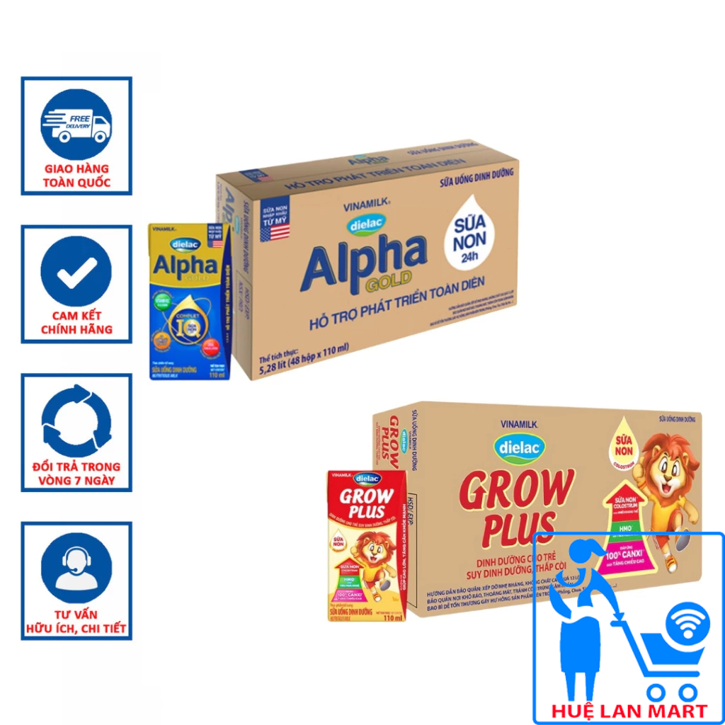 Barrel 48 Boxes Of Vinamilk Dielac Grow Plus / Alpha Gold Colostrum ...