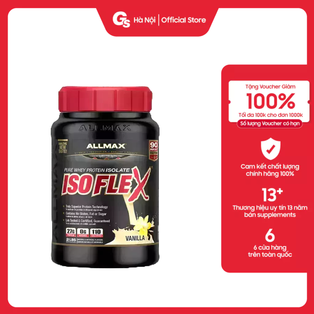 Allmax Nutrition ISOFLEX Muscle Building Milk,2lbs (30 servings) - Whey ...