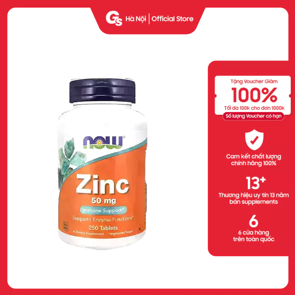 Now Zinc Zinc supplement pills - Improve the brain, strengthen the ...