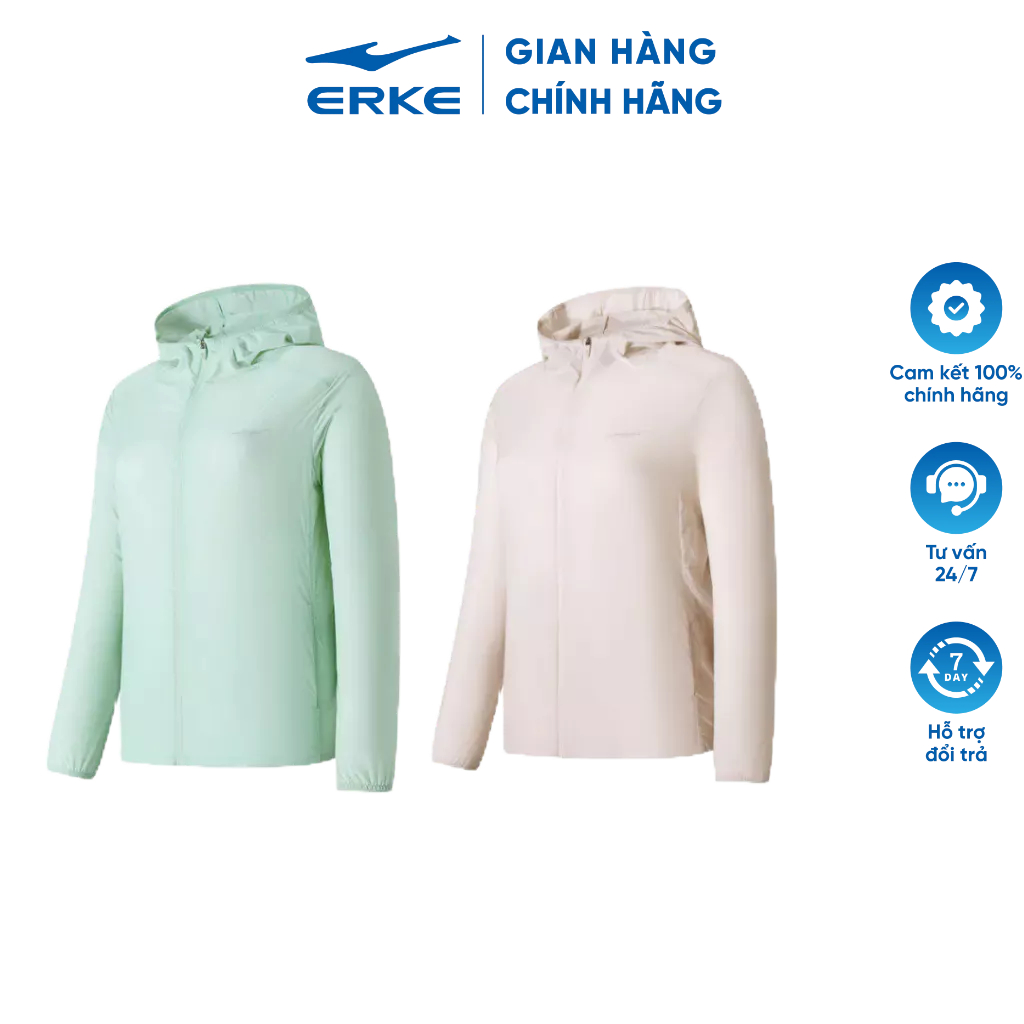 Modern dynamic ERKE-RUNNING women's windJacket 12223201220 | Shopee ...