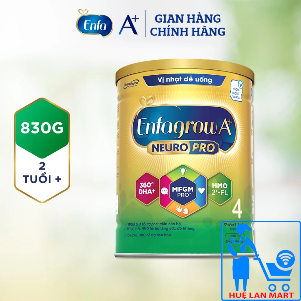 Mead Johnson Enfagrow A+ Milk Powder No. 4 Neuro Pro Light Taste Easy to Drink 830g Box (For ...