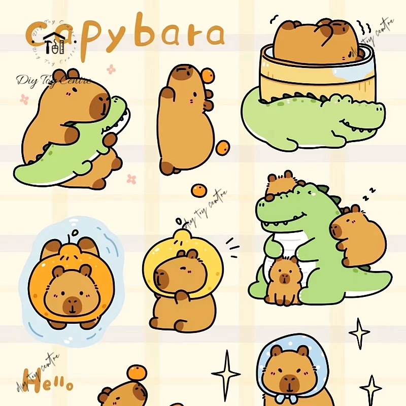 Full SET collection of Blind Box models of cute mini CAPYBARA statue ...