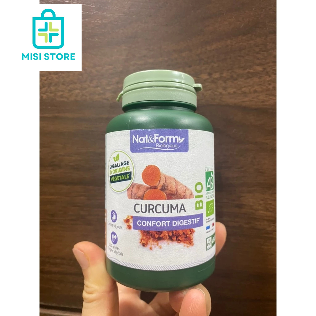 Nat & Form Curcuma Bio organic turmeric pills from France (Turmeric 200 ...