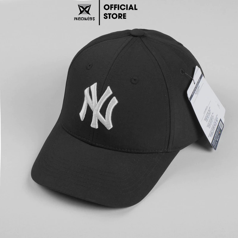 Unisex MLB Unisex Cap Made Of Poly Fabric, Black With NY logo, Korean ...