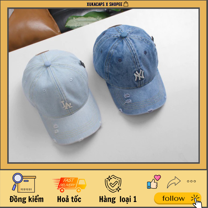 Inspected New ripped jean baseball cap with embroidered border Unisex ...