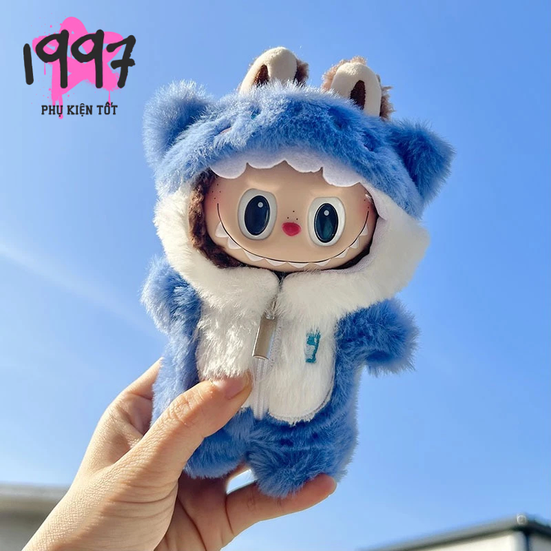 Handmade Labubu Doll Blue Shark Set 17 cm - Popmart | Shopee Malaysia