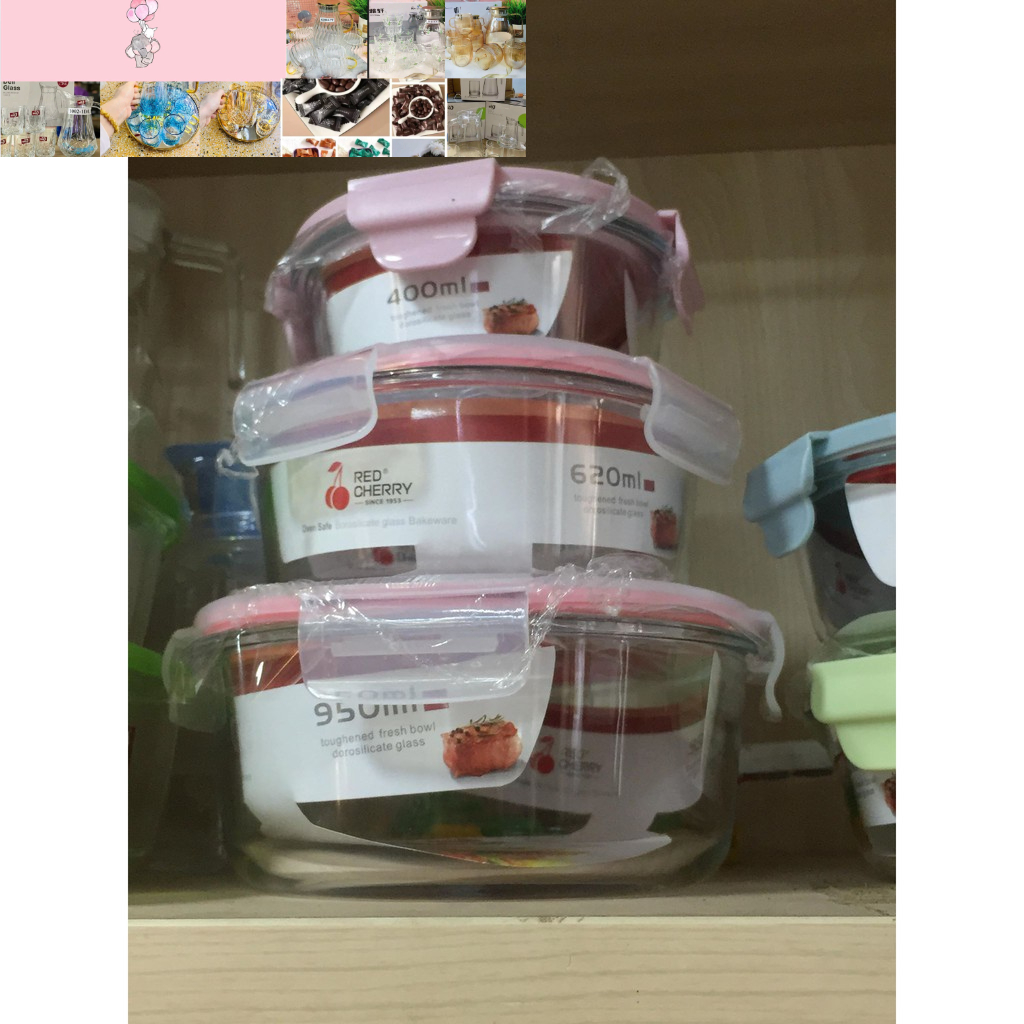 Round glass box with plastic lid | Shopee Malaysia