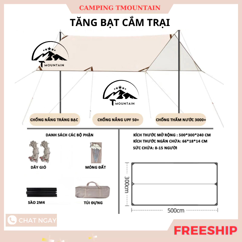 Tank tent cover for sun and rain protection, thick and wide camping ...