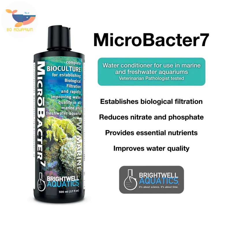 Microbacter 7 aquarium microbiology – Brightwell Aquatics - Bottle of ...