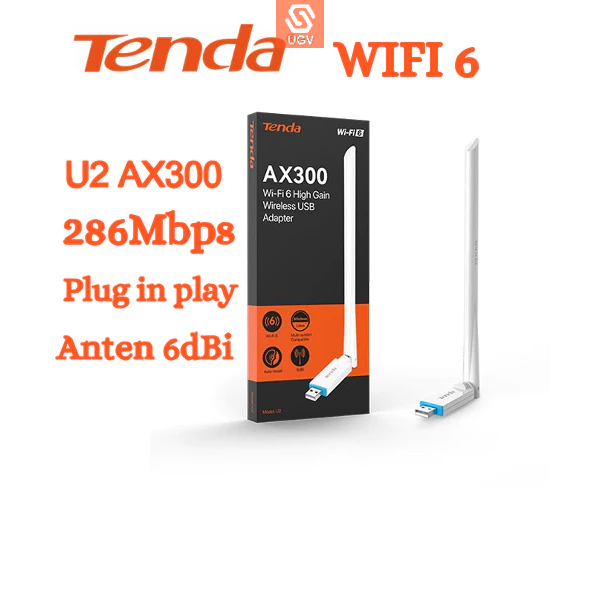 Usb WIFI Receiver Tenda U2 AX300 286Mbps WIFI 6 Windows, Linux - No ...