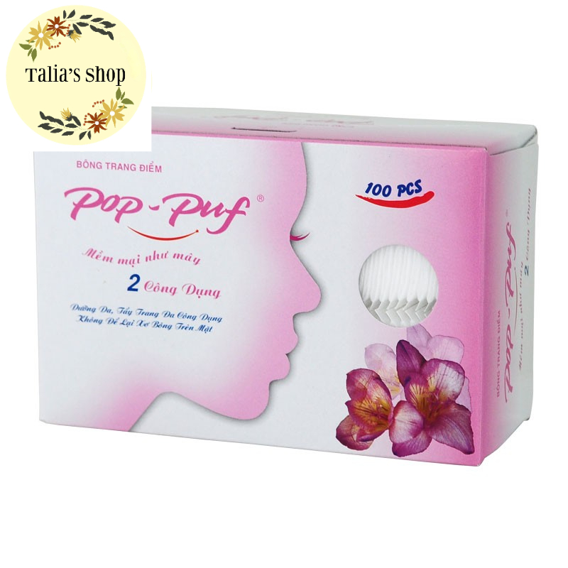 (HOT) Pop Puf Makeup Remover 100 Pieces | Shopee Malaysia