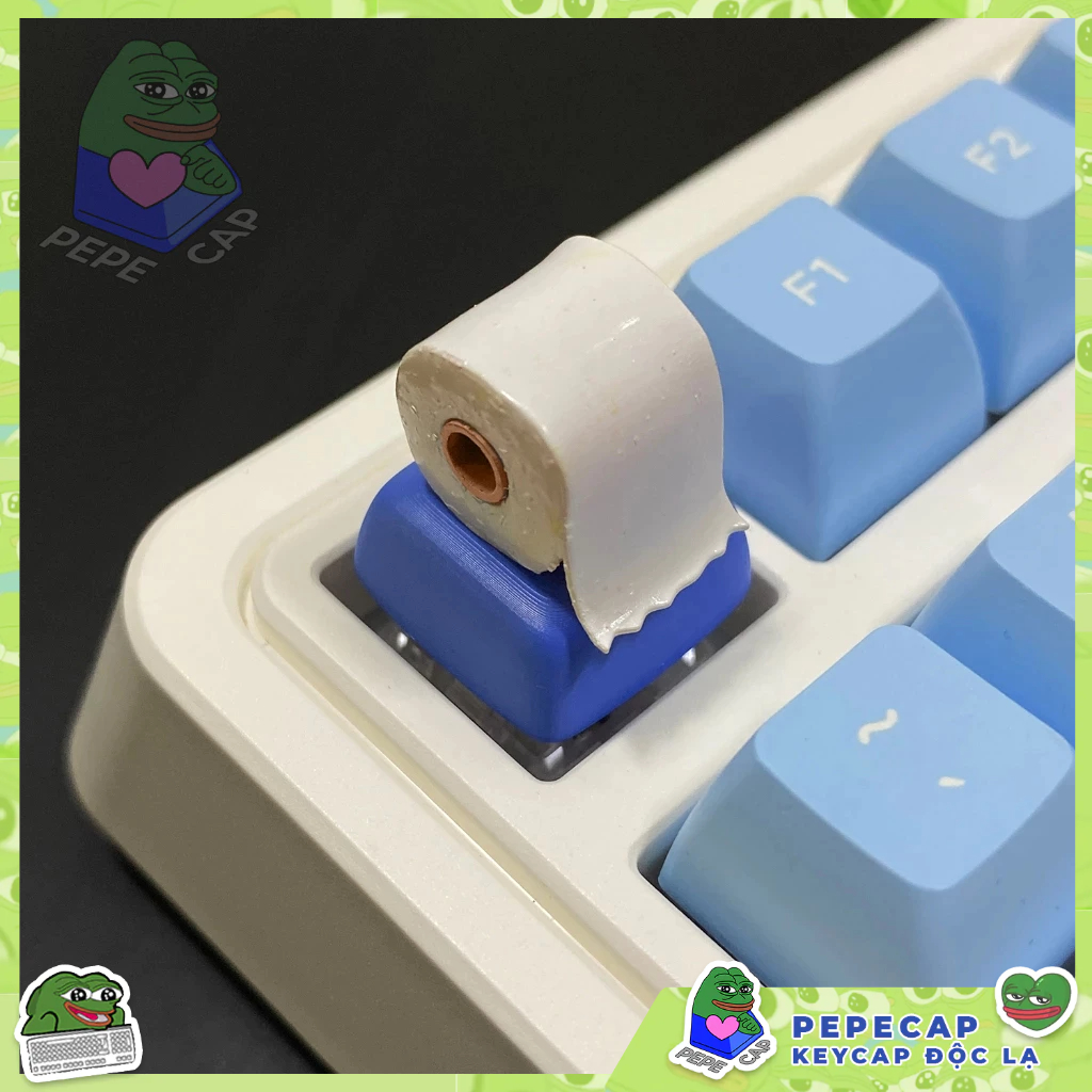 Toilet Paper roll Keycap - Toilet Paper Keycap - Simple keyboard button ...