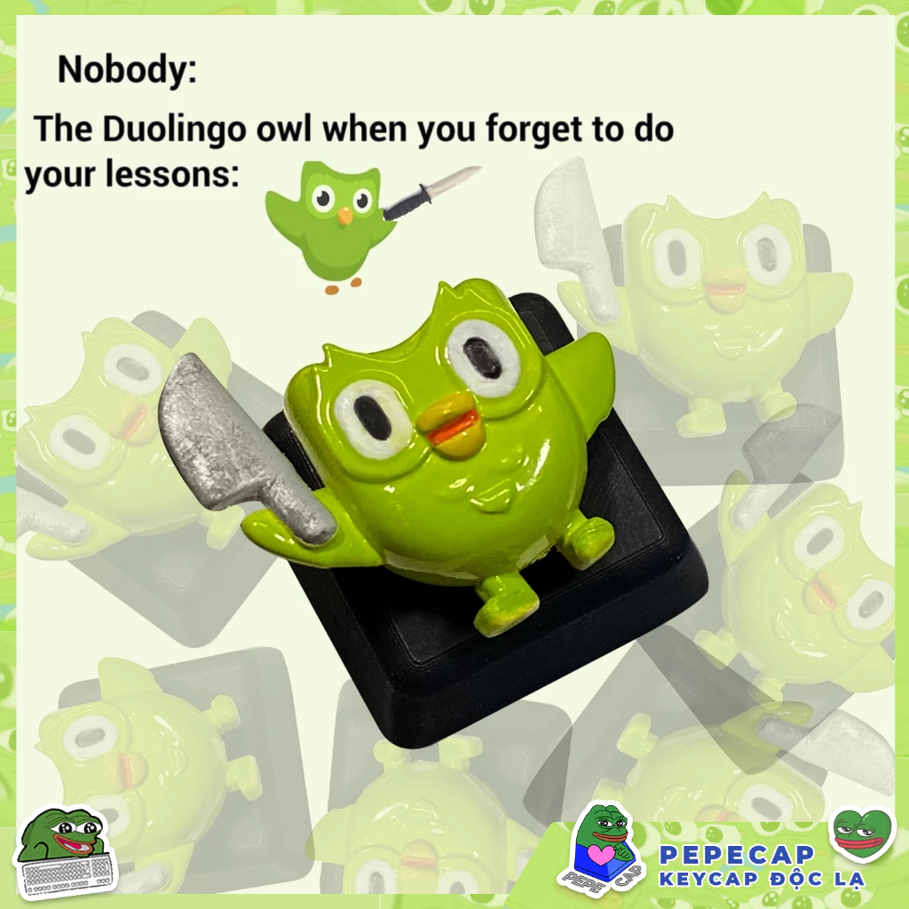 Duolingo Keycap - Keyboard buttons for lazy people - Pepecap Exclusive ...