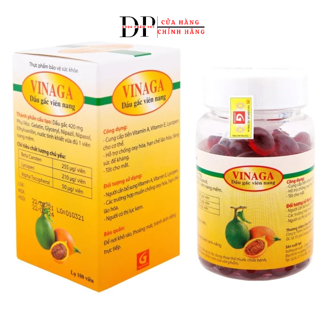 OXY Vinaga Gac Capsule Oil Enhances Antioxidant (100 Tablets) | Shopee ...