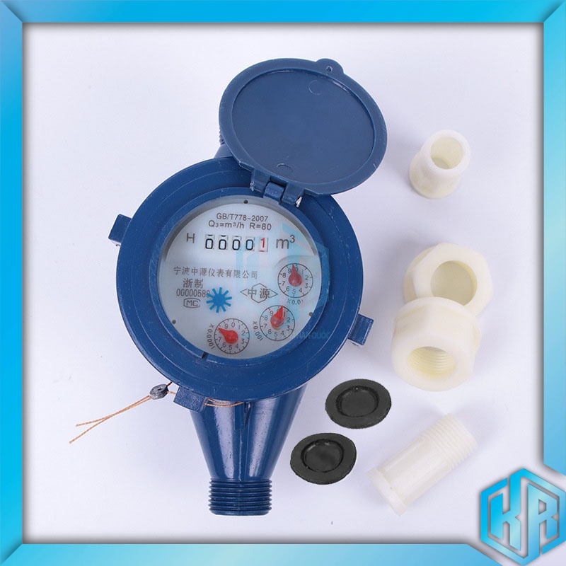 Water meter, water meter made of high quality ABS plastic, 15mm type ...