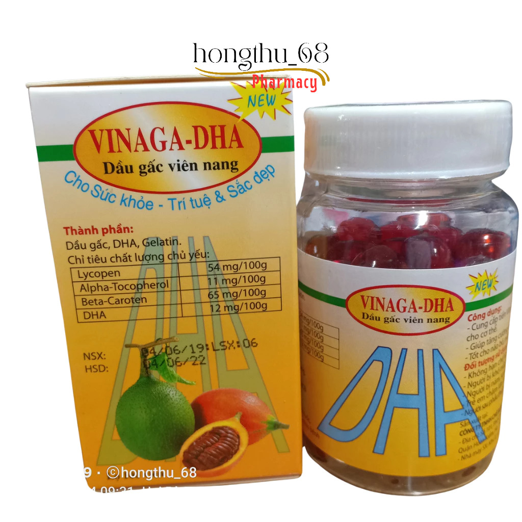 Vinaga-dha gac oil capsules, bottle of 100 capsules | Shopee Malaysia