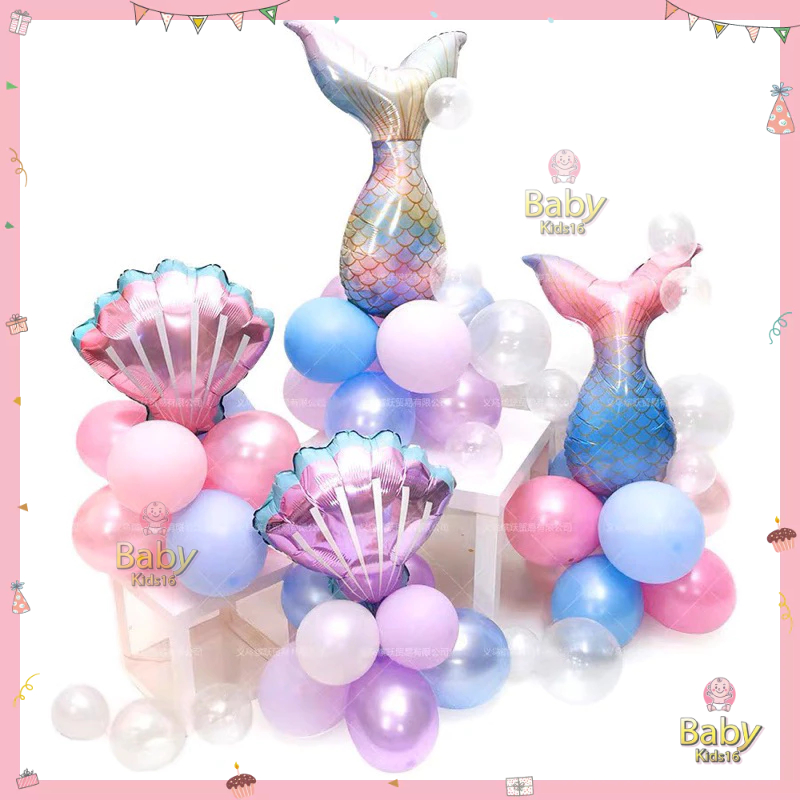 Mermaid silhouette, fishtail silhouette, large size clamshell ...