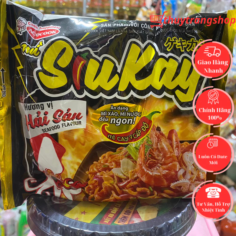 Siukay Seafood Flavor Noodles 128g Pack | Shopee Malaysia
