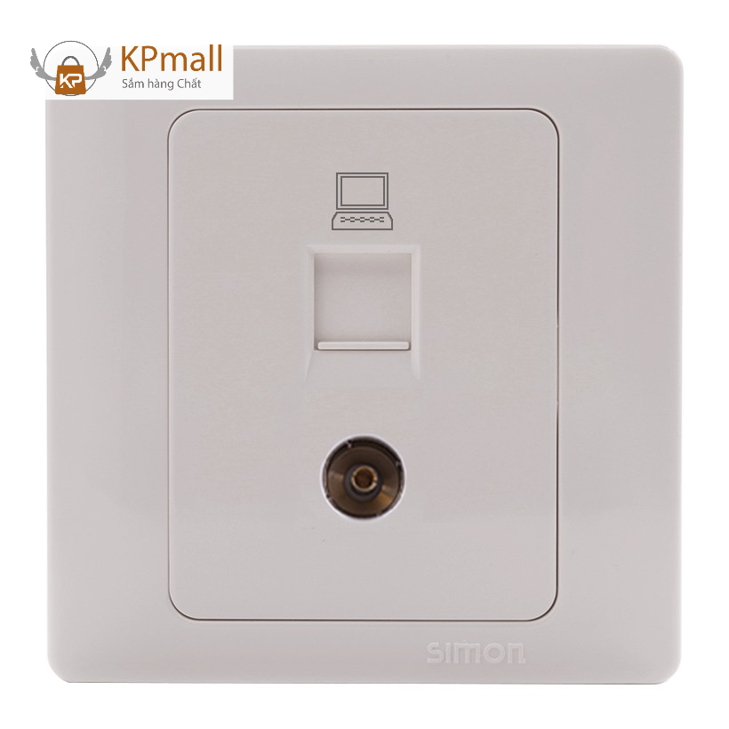 Replenish TV socket and RJ45 cat6 standard data socket with standard ...