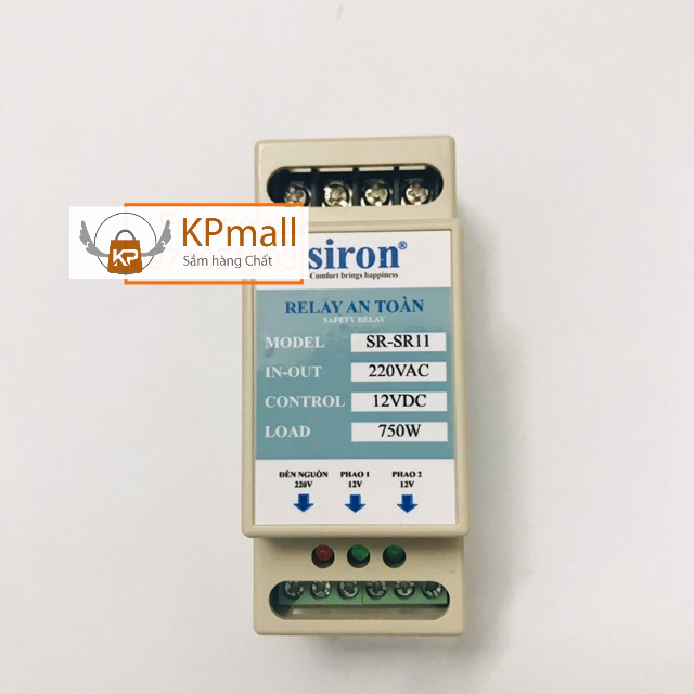 Safety relay for electric buoys - 12V power adapter for safety electric buoys Siron SR-SR11 ...