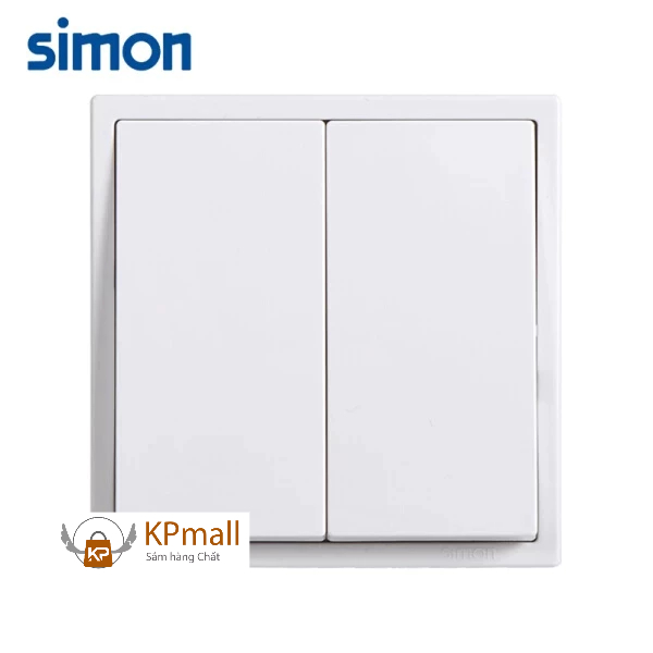 Double, 1-way switch Module installed with simon i7 square base 701021 ...