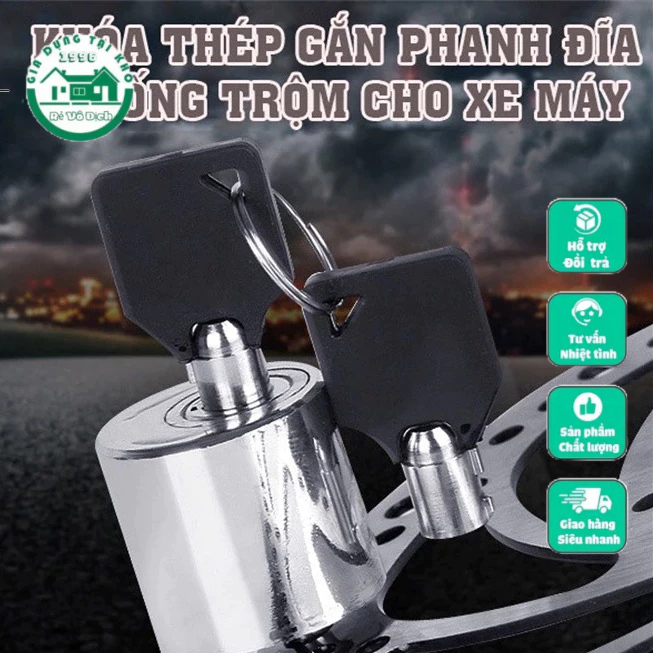 Anti-theft motorbike disc brake lock, solid steel disc brake lock ...