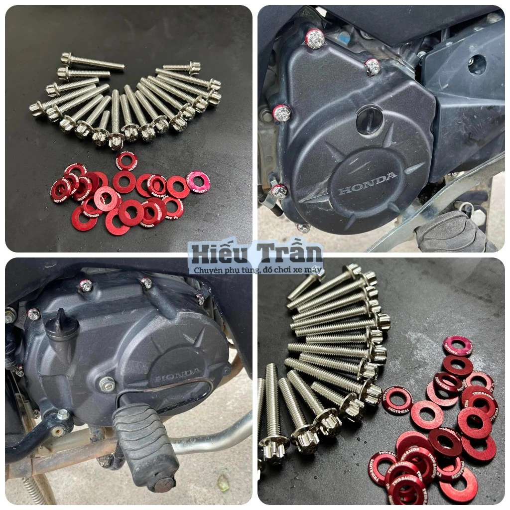 304 stainless steel engine block screws, Cotton Wave A110, Wave rsx fi ...