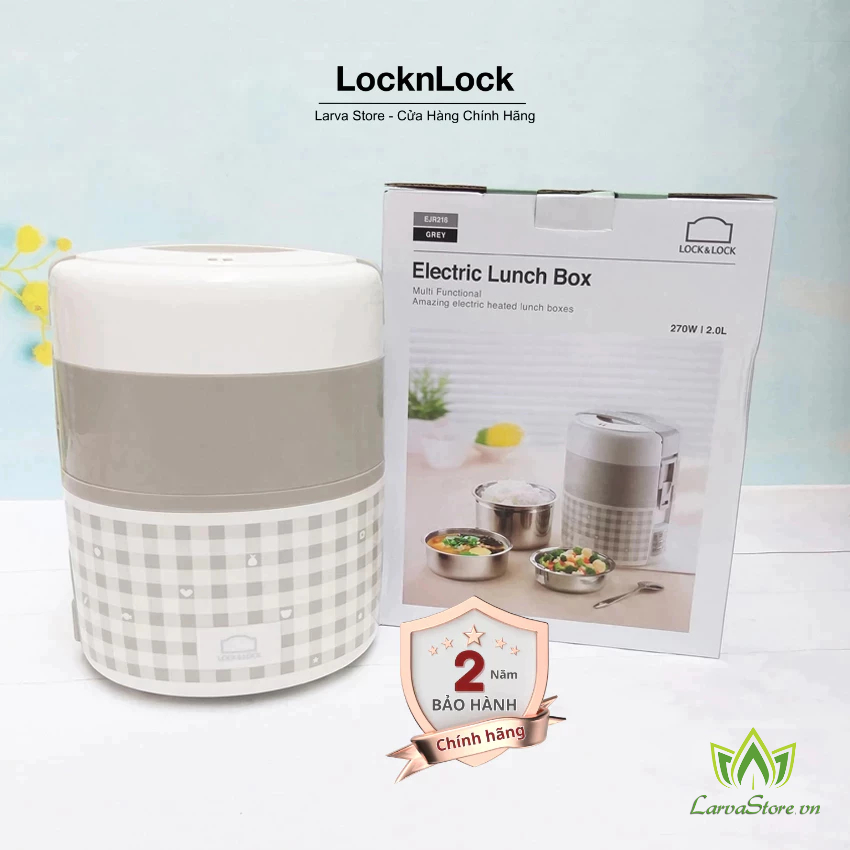 Locknlock electric lunch box 2 liters EJR216 3 floors | Shopee Malaysia