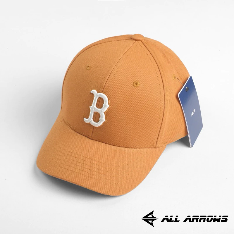 Mlb baseball cap made of Khaki fabric with B logo, Korean baseball cap ...