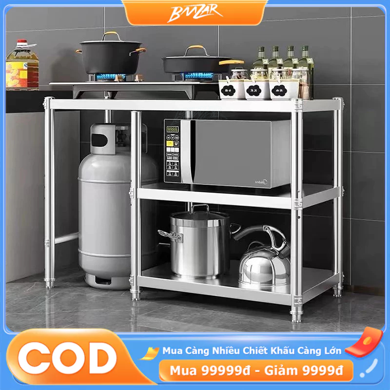 3-tier stainless steel kitchen shelf 304 stainless steel gas stove ...