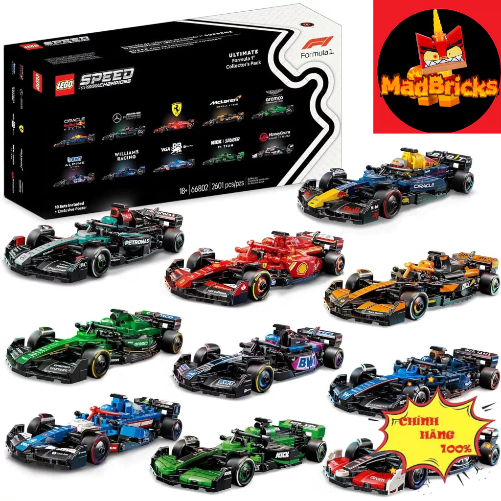 LEGO SPEED CHAMPION SYNTHESIS OF 10 F1 RACING CAR SET | Shopee Malaysia