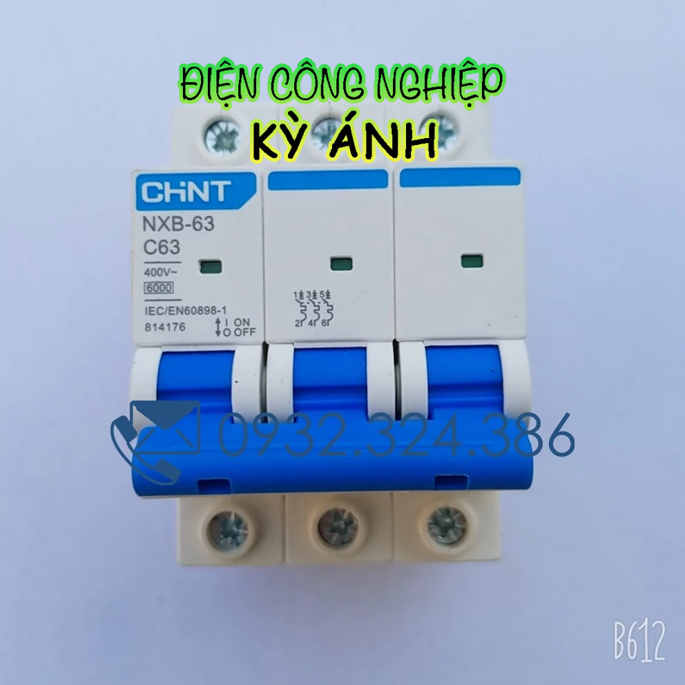 3-phase MCB Aptomat NXB-63 Chint 6A~63A Cutting Current 6kA (Genuine product) | Shopee Malaysia