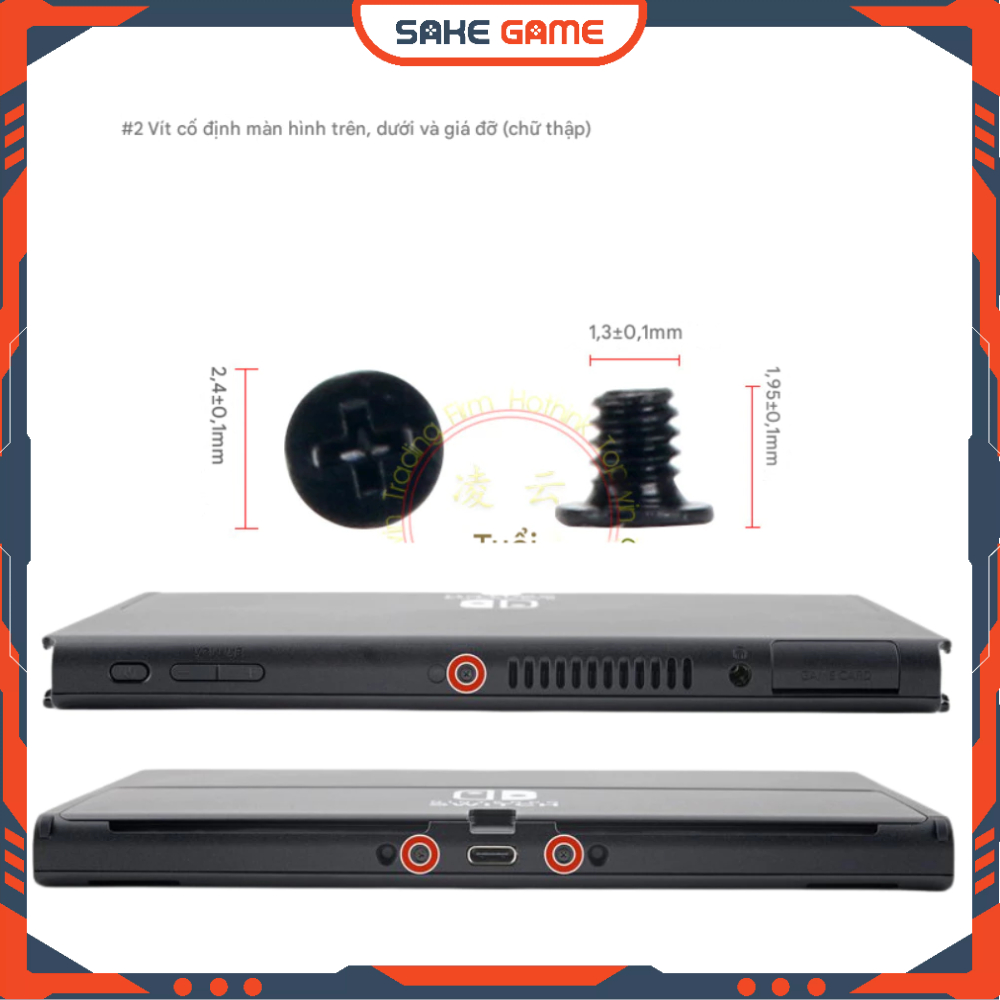 Nintendo Switch Oled Upper and Lower Screws Oled Switch Upper and Lower ...