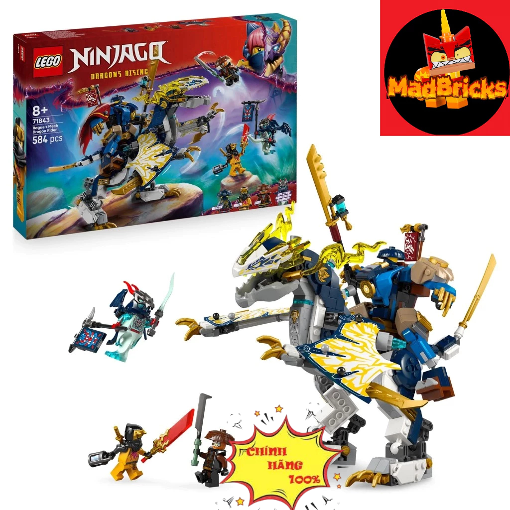 LEGO NINJAGO 71843 Rogue and Dragon Fighting Machine | Shopee Malaysia