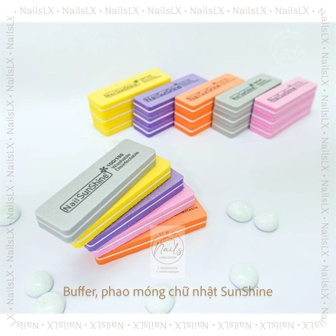 Lot of 20 SUNSHINE rectangular floats (Lot) for nail files Pieceg ...